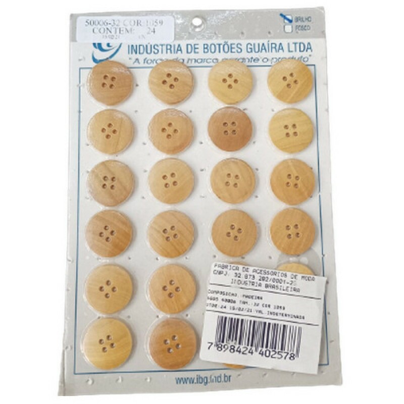 Botao Ibg 50006-32 Madeira C/24