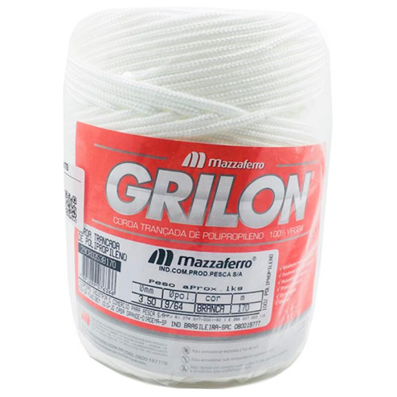 Corda Trancada Bca Grilon Pp 3,0 Mm Kg