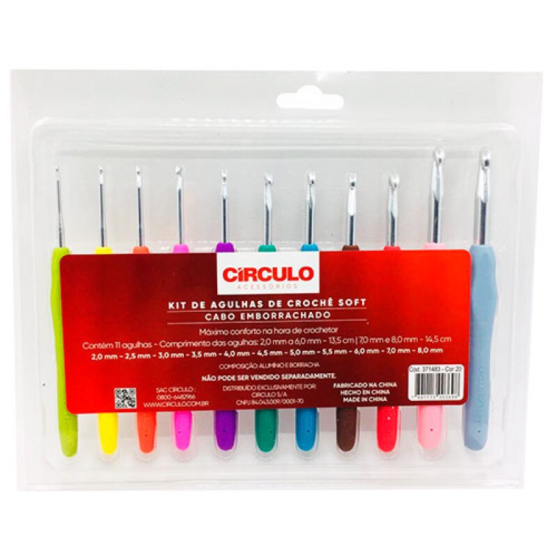 Agulha Circulo Kit Croche Soft Emb.C/11