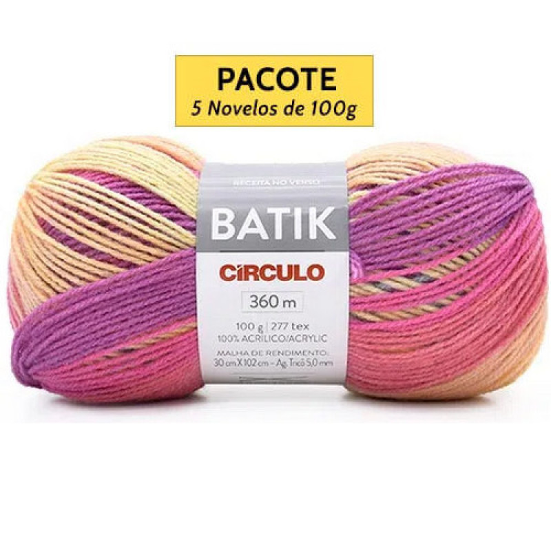 Fio Circulo Lã Batik 500G