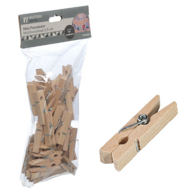 Mini Prendedor Homeflex Mad.3,5Cm C/50